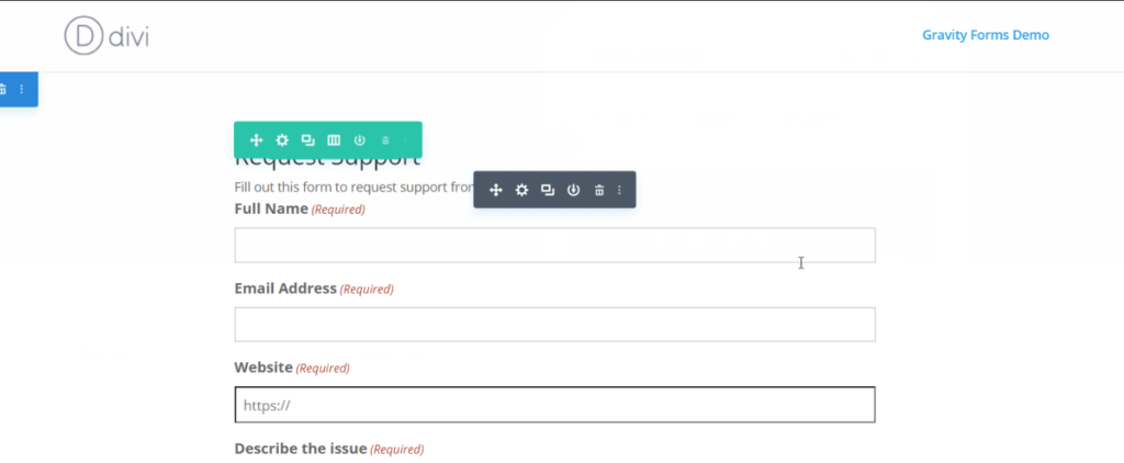 Embed Gravity Forms shortcode | Desol int.